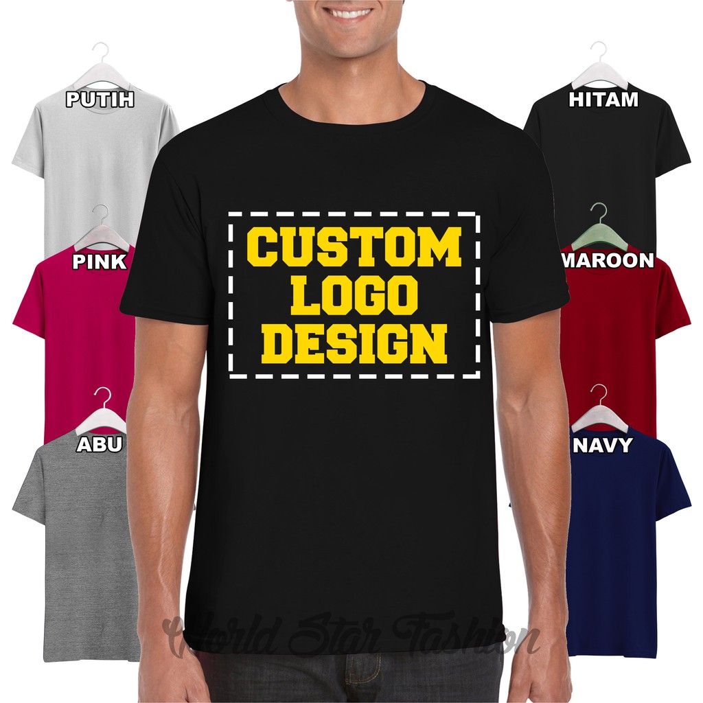 Jual WSF CUSTOM DESIGN SABLON KAOS / CUSTOM BAJU / KATA LOGO / LENGAN ...