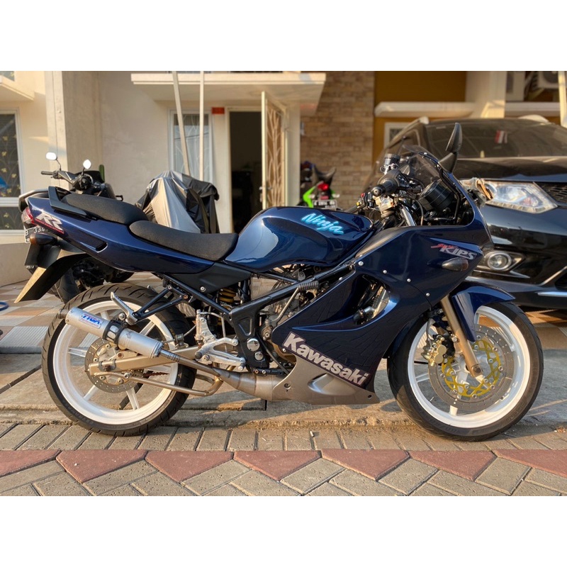 Jual kawasaki ninja rr krr 2009 istimewa biru navy blue navy | Shopee ...