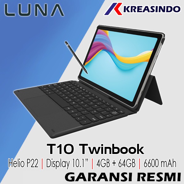 Jual LUNA Twinbook T10 Tablet 10 inch 10" 4/64 Ram 4GB Internal 64GB ...