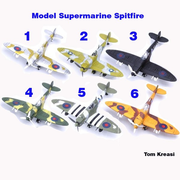Jual Model Kit Jet Fighter England Supermarine Spitfire Skala 1:50 ...