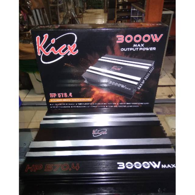 Jual Power kick kicx HP 740.4 3000watt murni multy chanel audio mobil | Shopee Indonesia