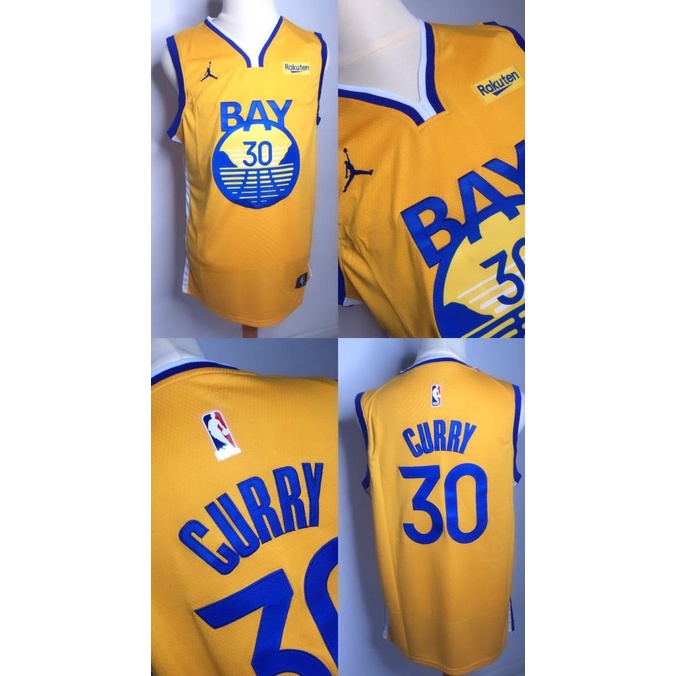 Jual TERMURAH!! MEGA SALE JERSEY BASKET NBA THE BAY #30 CURRY KUNING 20 ...