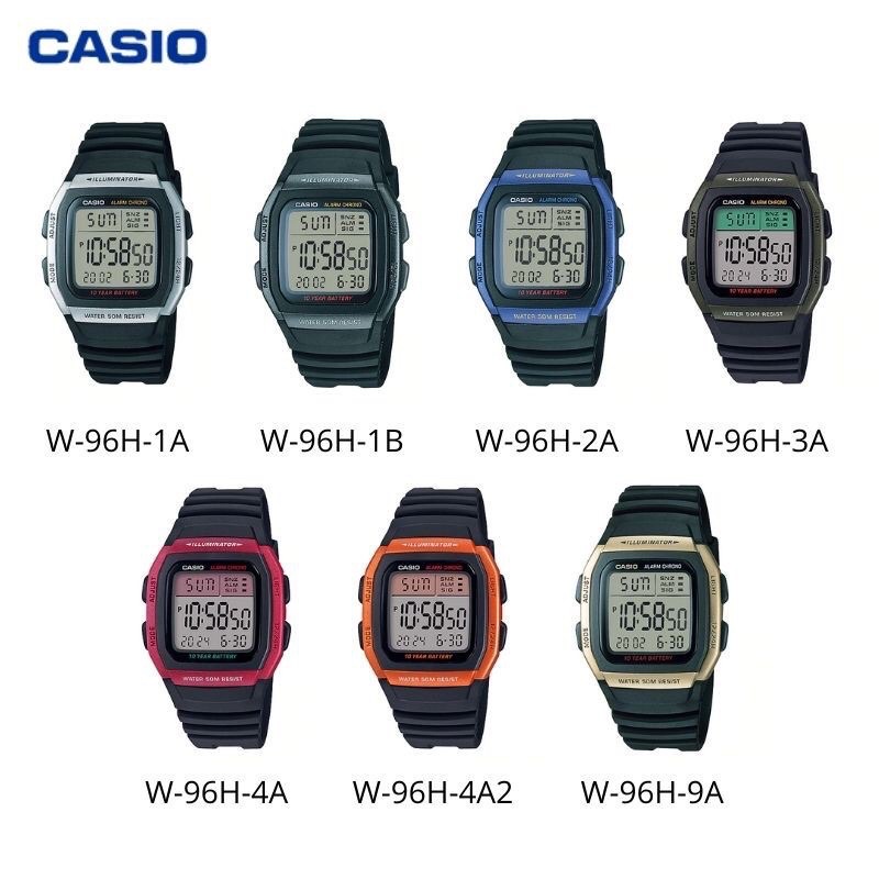 Jual CASIO ILLUMINATOR ORIGINAL W-96H-1AVDF W-96H MURAH BERGARANSI RESMI | Shopee Indonesia