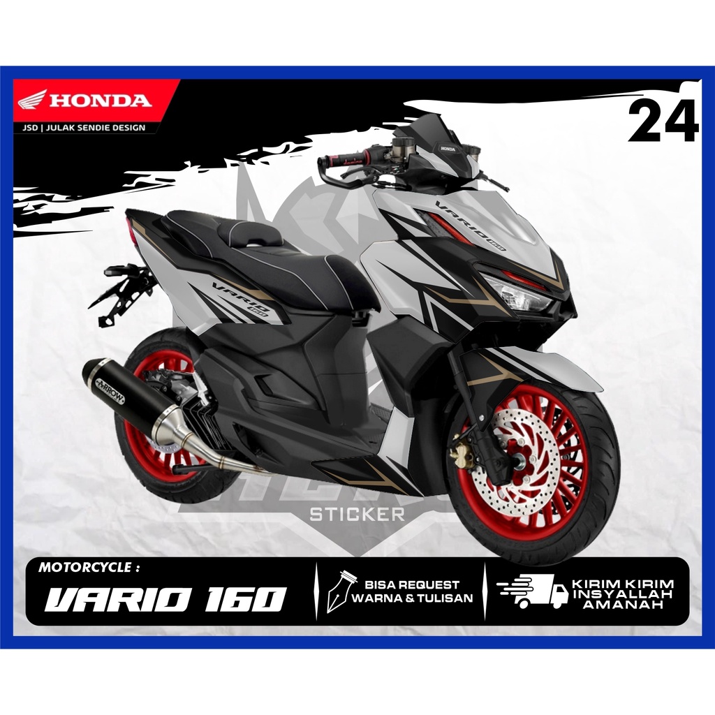 Jual Decal HONDA VARIO 160 full body Full Blok Decal - VARIO 160 DECAL ...