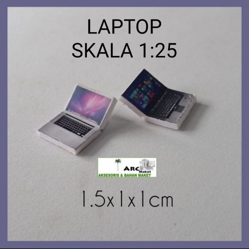 Jual MINIATUR LAPTOP SKALA 1:25 DAN 1:50 UNTUK MAKET INTERIOR DAN ...