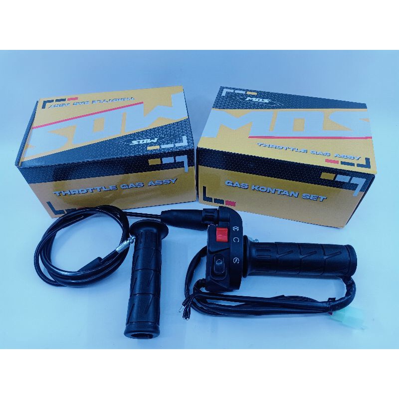 Jual gas ninja ksr MOS set handgrip & sentring gas | Shopee Indonesia