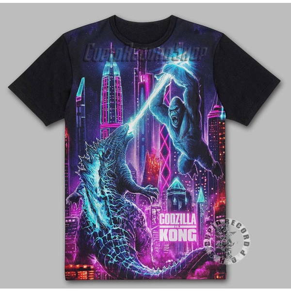 Jual Baju Godzilla x Kong Kaos Anime Kingkong Monster 3D 10372 DWS ...