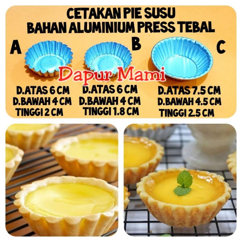 Jual Cetakan pie susu pie bali pie keranjang egg tart tanpa sambungan ...