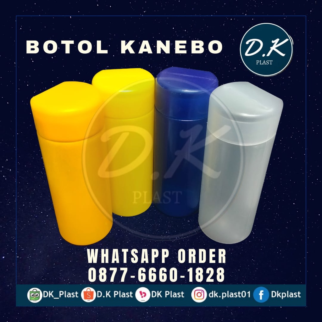 Jual Tabung / Pot/Botol Kosong Kanebo (Polos) isi 30pcs termasuk kardus ...