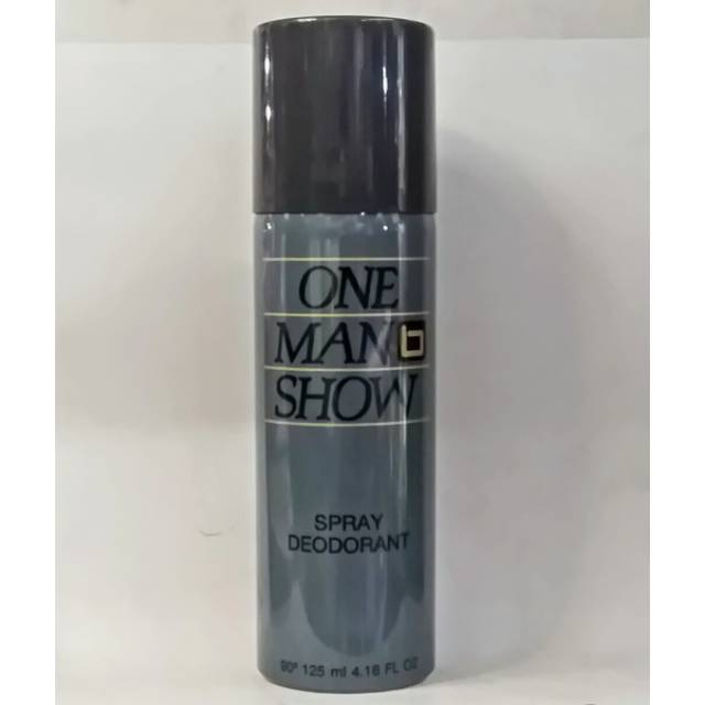 Jual ONE MAN SHOW SPRAY DEODORANT ABU ABU (BESAR)125ml | Shopee Indonesia