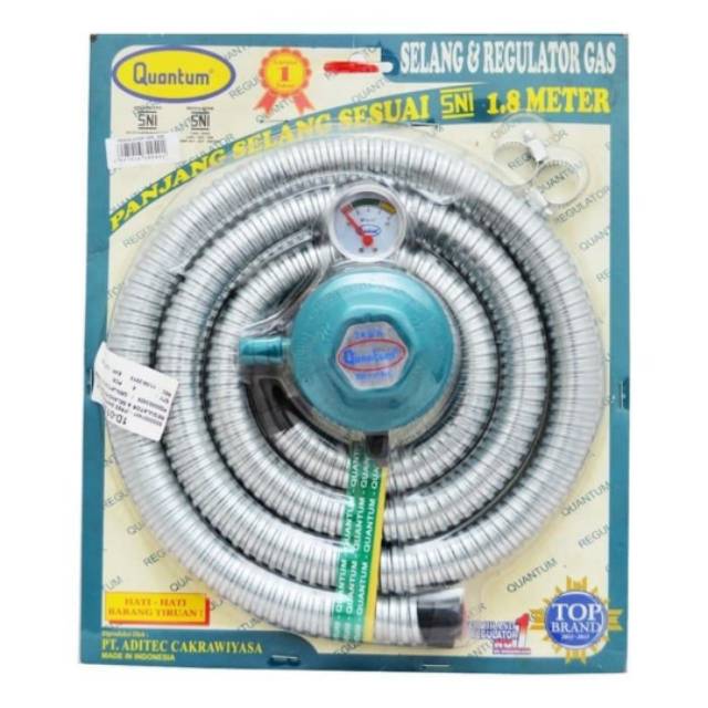 Jual SELANG GAS PLUS REGULATOR QUANTUM - SELANG GAS QUANTUM - SELANG ...