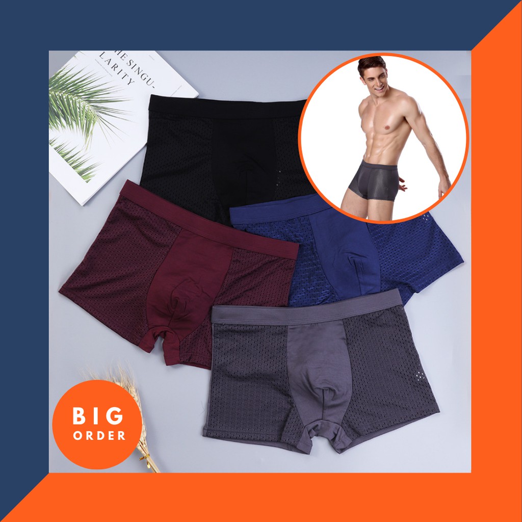 Jual BOXER MAN UNDERWEAR COWO CD PRIA POLOS BAHAN LEMBUT DAN ELASTIS ...