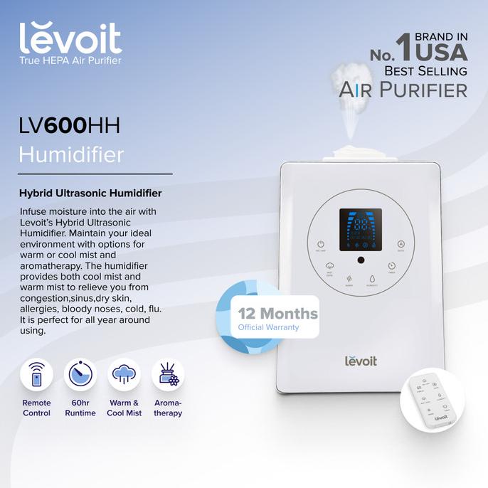 Jual Levoit LV600HH Hybrid Ultrasonic Humidifier USA Original | Shopee ...