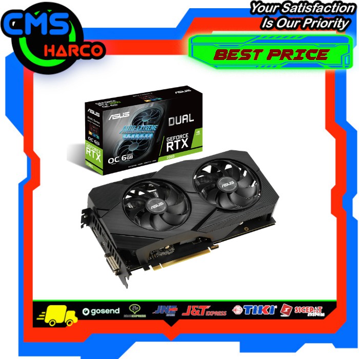 Jual VGA ASUS GeForce RTX 2060 Dual EVO OC - 6GB GDDR6 | Shopee Indonesia