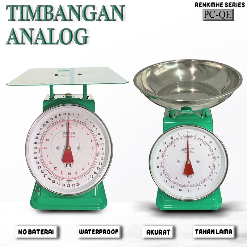 Jual RH-QE Timbangan Manual Jarum Kapasitas 10kg - 20kg - 30kg Electronic Spring Dial Scale ...