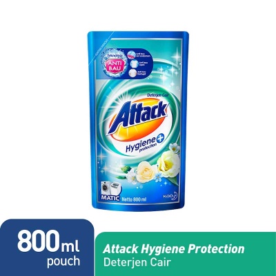 Jual Attack Hygiene Protection Deterjen Cair Matic 800 ml | Shopee ...