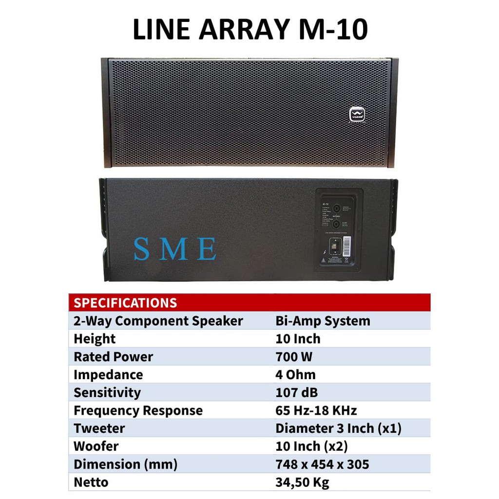 Jual SPEAKER WISDOM LINE ARRAY M-10 - 1 PCS | Shopee Indonesia