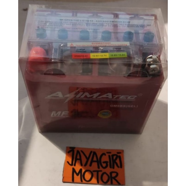 Jual Aki Accu Kering GM9BS Motor Tiga 3 Roda Viar Kaisar Sport Thunder ...