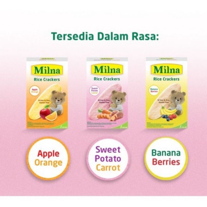 Jual MILNA RICE CRACKERS BISKUIT BAYI | Shopee Indonesia