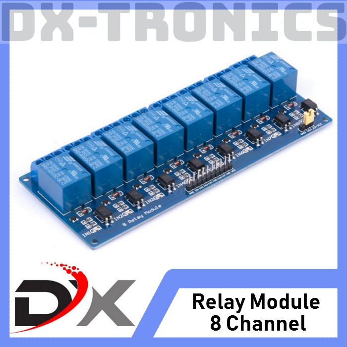 Jual Relay Module 8 Channel 5V With Optocoupler (Arduino compatible ...