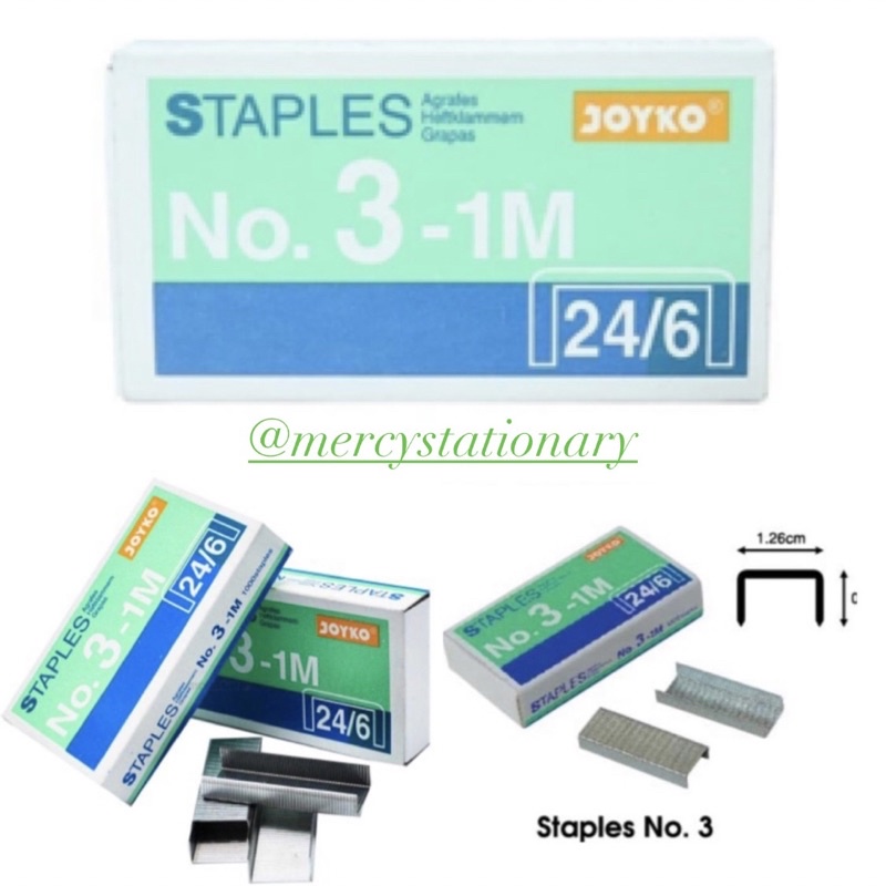 Jual Staples Joyko No. 3 Isi Staples Besar HD-50 24/6 | Shopee Indonesia