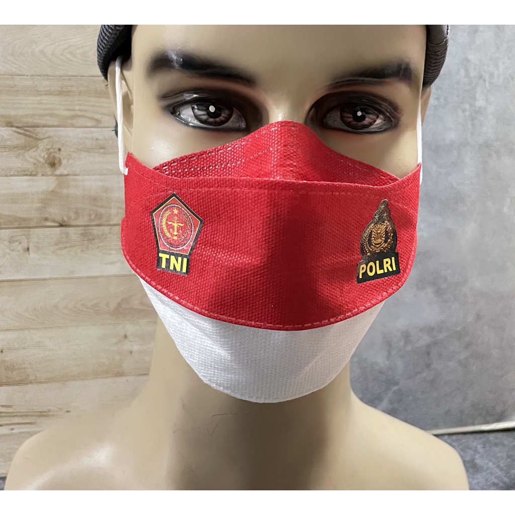 Jual Masker Merah Putih TNI POLR* - Masker TNI POLICE - Masker Merah ...