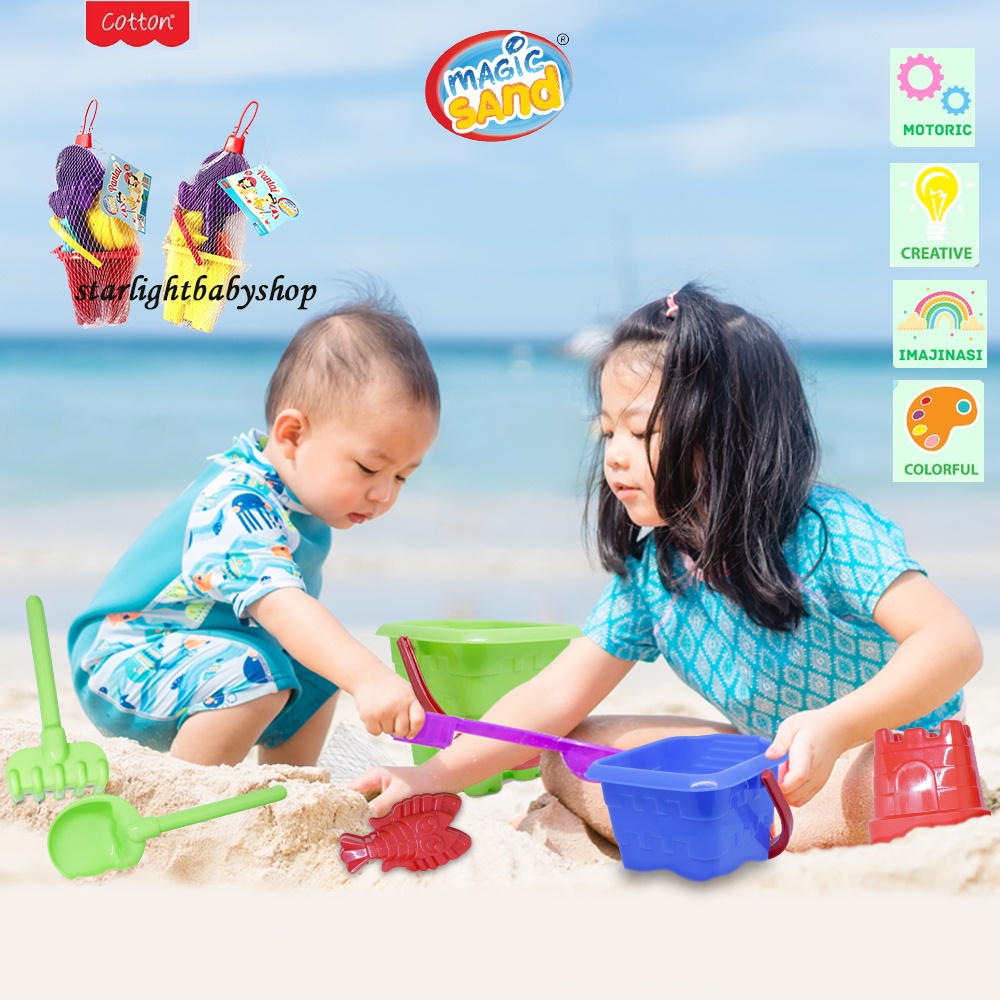 Jual MAINAN PANTAI EMBER DAN CETAKAN PASIR PANTAI / MAINAN EDUKASI ...