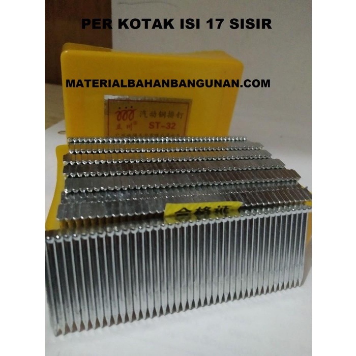 Jual Mata Paku Tembak Kayu St 38 Air Nailer Staples Gun Bor Jual Perbox ...