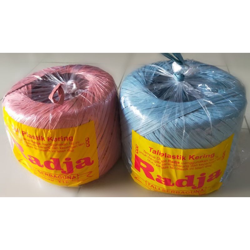 Jual RADJA Tali Rafia Tali Plastik REAL 1kg Tali Rafia Hitam Tali Rafia ...