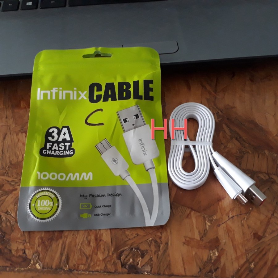 Jual Kabel Data 3A Infinix Micro USB Type-C 1m 1 meter Original Type C ...