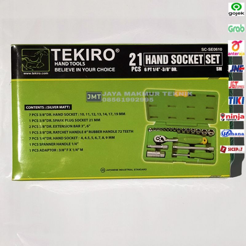 Jual Tekiro Hand Socket Set 21 pcs | Shopee Indonesia