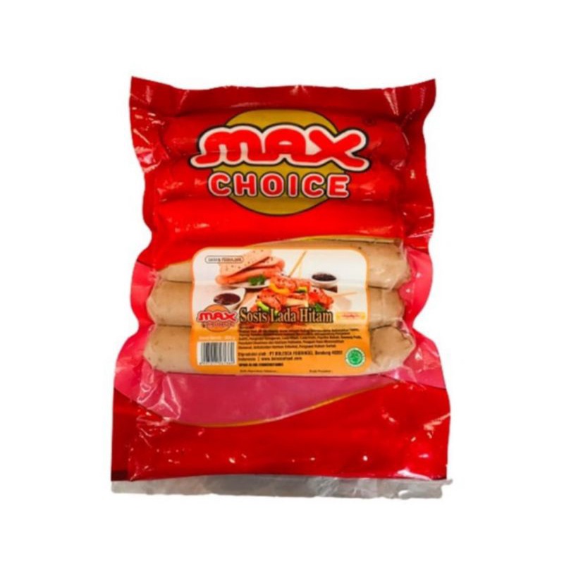 Jual Sosis Sapi Bakar Max Choice isi 6 Lada Hitam | Shopee Indonesia