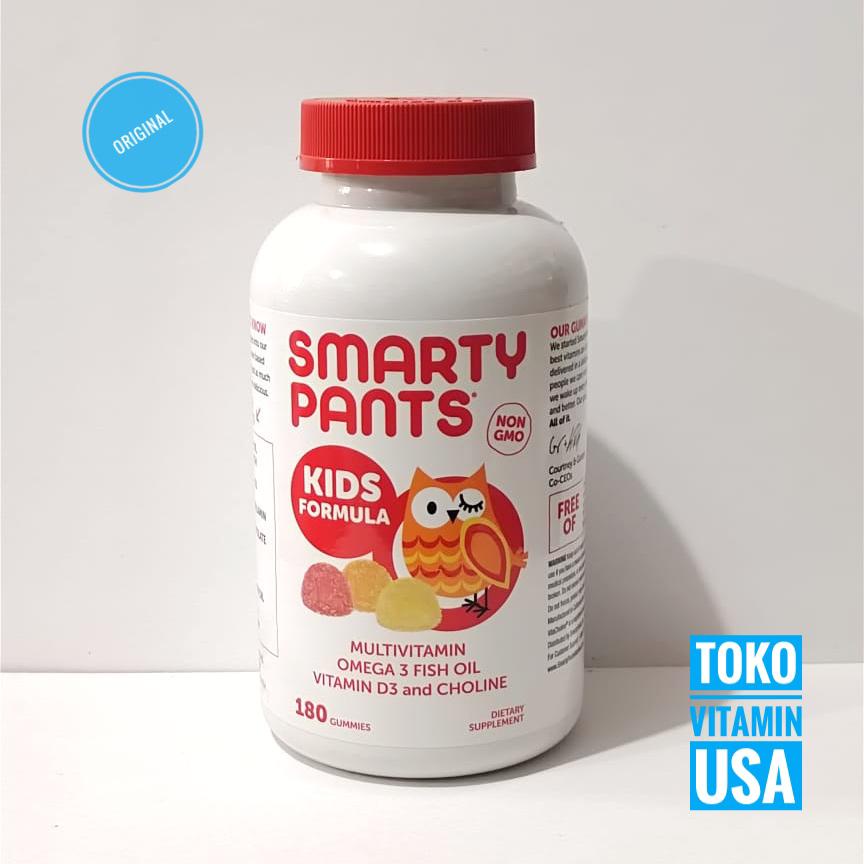 Jual Smarty Pants Kids Formula Multivitamin Omega 3 Fish Oil Vitamin D3 180 Gummie | Shopee ...