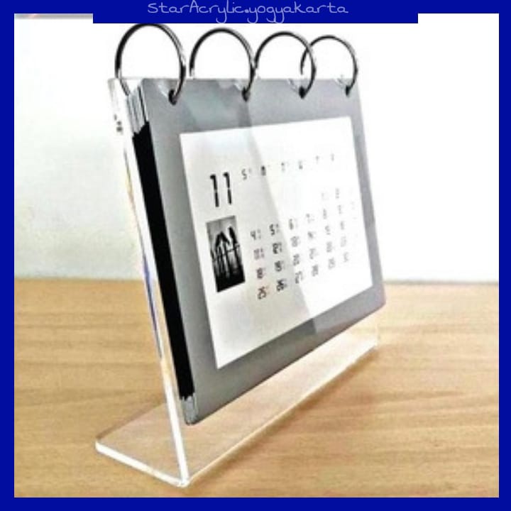 Jual STAND KALENDER DUDUK MEJA AKRILIK A6 DEKORASI KANTOR RUANGAN ...