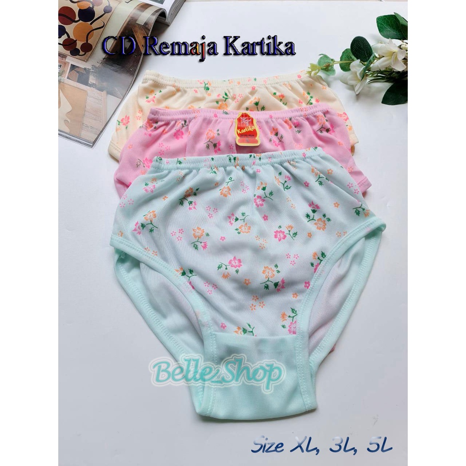 Jual 12 Pcs Celana Dalam Wanita Dewasa / Remaja KARTIKA Motif Bunga CD Wanita | Shopee Indonesia