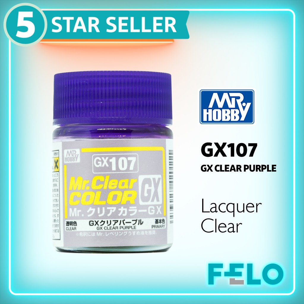 Jual CAT GUNDAM - MOKIT MR COLOR GX 107 CLEAR PURPLE / MR HOBBY GX107 ...