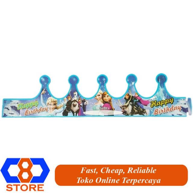 Jual TOPI ULTAH TOPI ULANG TAHUN MAHKOTA FROZEN ELSA ANA 10PC | Shopee ...