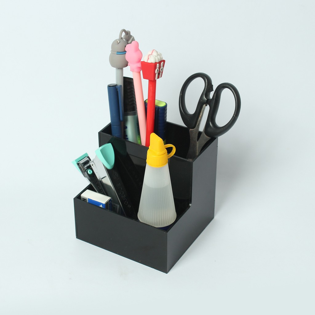 Jual Rak Pensil Murah/ Kotak Pensil Akrilik/ Tempat Alat Tulis dan ...