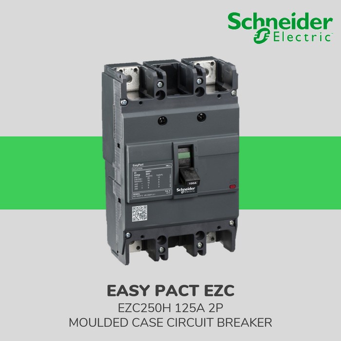 Jual Schneider Electric Easypact EZC MCCB EZC250H 125A 2P EZC250H2125 | Shopee Indonesia