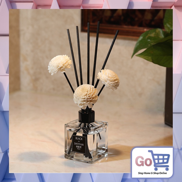Jual Go - H1024 Parfum Essential Oil Hiasan Stik Kayu + Bunga / Reed ...