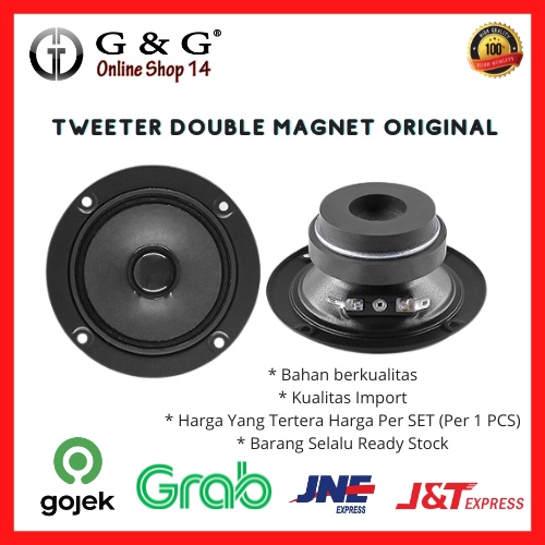 Jual TWEETER DOUBLE MAGNET ORIGINAL TWEETER SPEAKER KARAOKE TWEETER ...