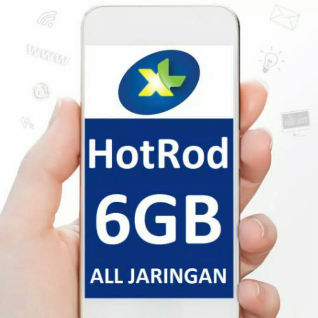 Jual KUOTA DATA INTERNET XL HOTROD 6GB (2G/3G/4G) 24 JAM 30 HARI ...