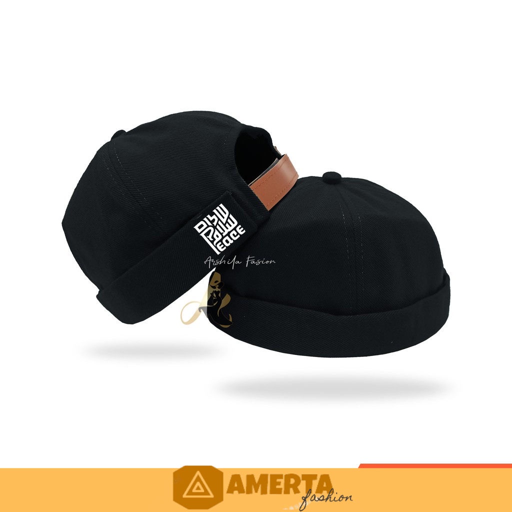 Jual TOPI CAP MIKIHAT CUSTOM Kaligrafi Tulisan Salam Peace / PECI UAS ...
