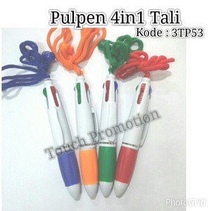 Jual Pulpen Promosi / Pulpen 4 In 1 Tali ( Kode : 3TP53 ) | Shopee ...