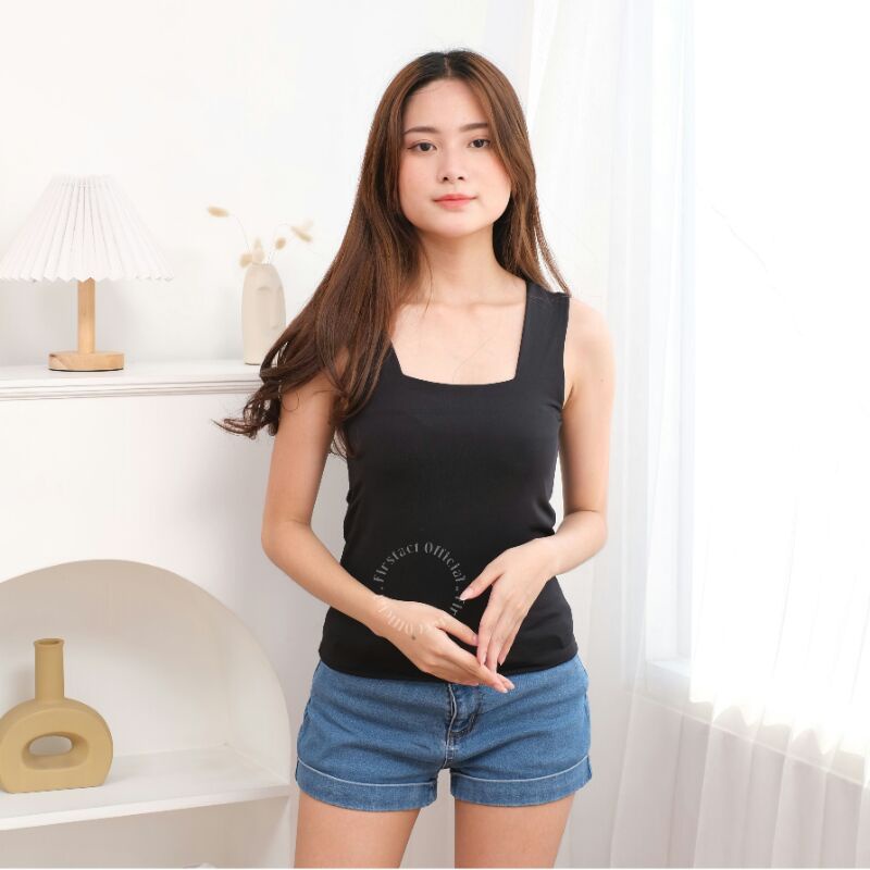 Jual Firstact TANKTOP TANK TOP TANGTOP WANITA POLOS BASIC TALI BESAR ...