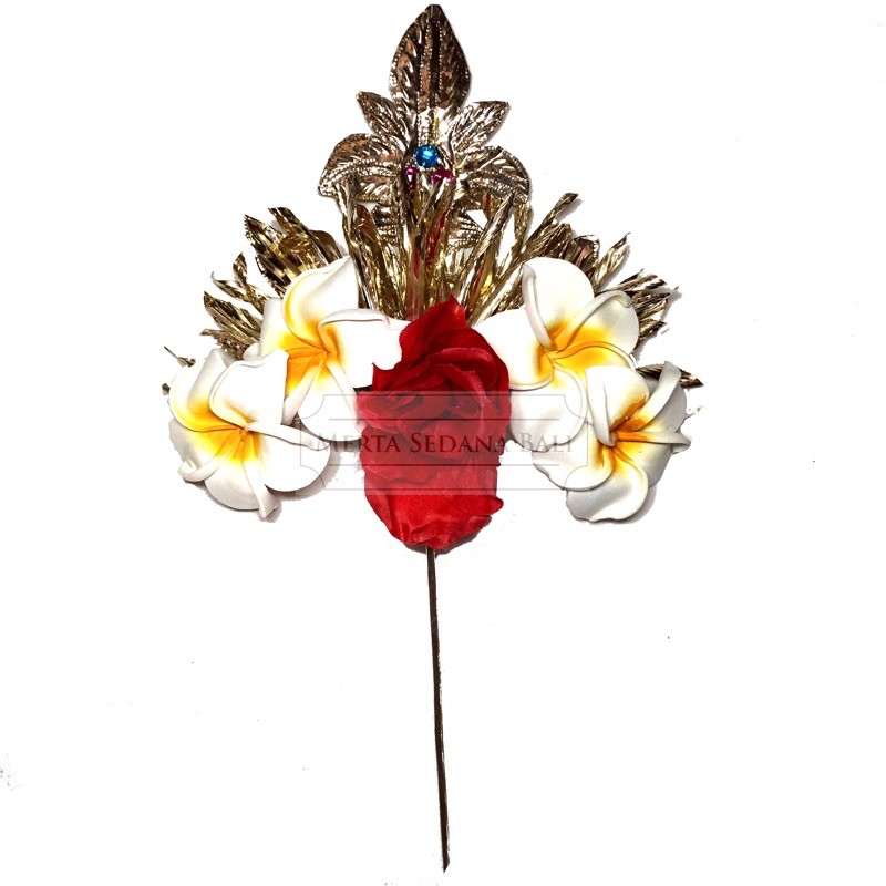 Jual Mahkota Tari Pendet Bali Hiasan Rambut Modifikasi Bunga Mawar ...