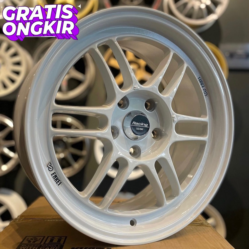 Jual VELG Enkei RPF1 17x7,5 pcd 5x114 et38 White velg mobil ring 17 RPF tuk xpander.innova.hrv ...