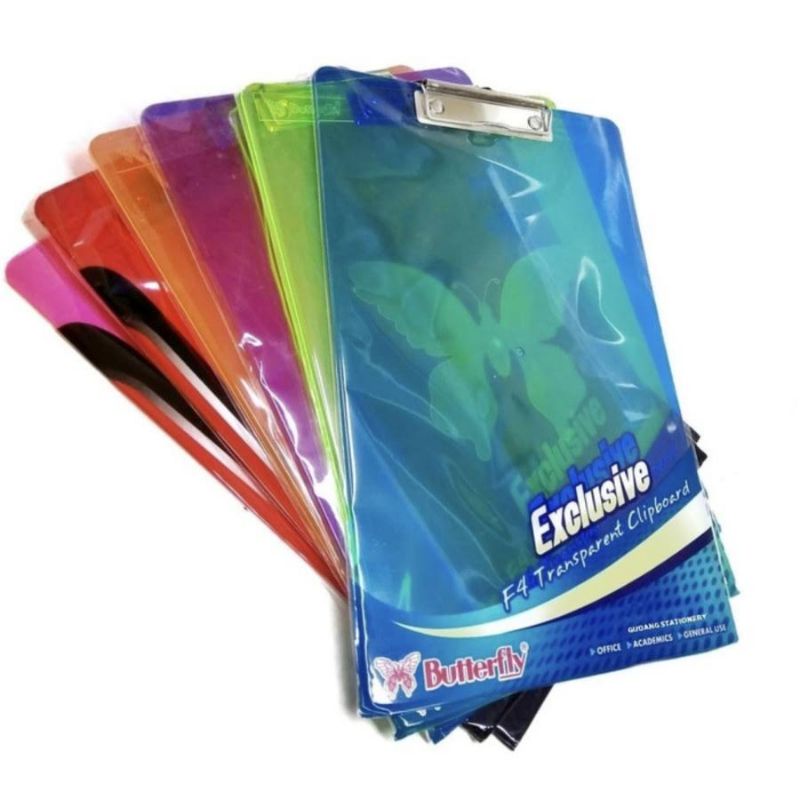 Jual Papan Jalan / Clipboard / Papan Ujian Mika Transparant F4 ...