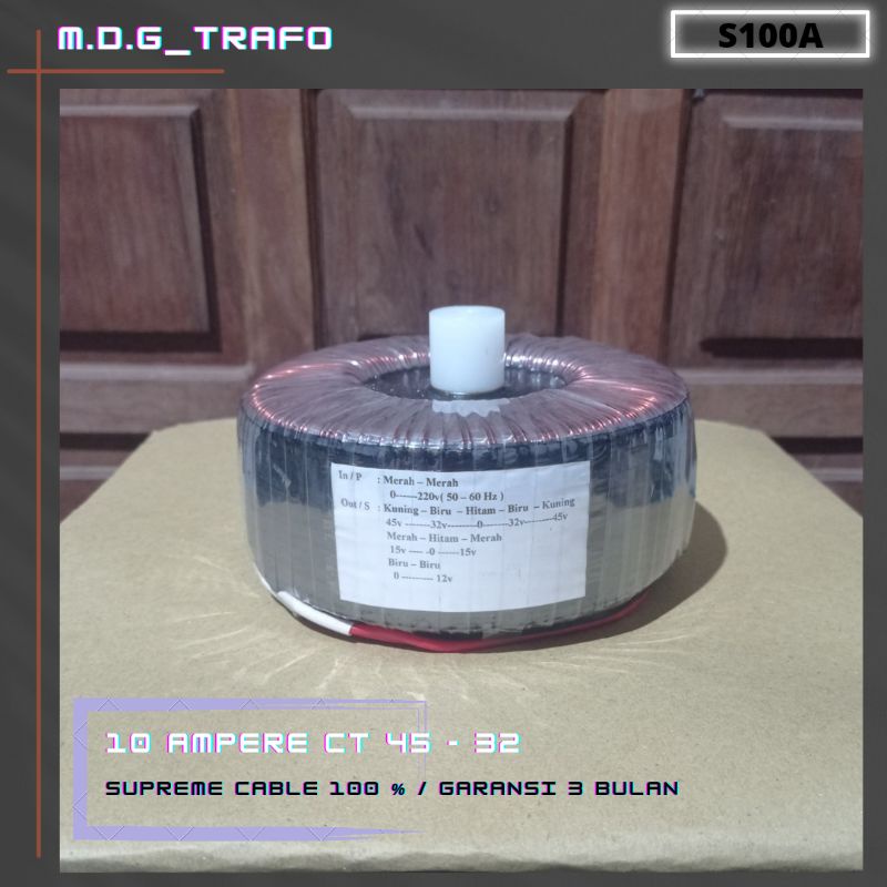 Jual trafo toroid donat 10A CT 45v - 32v murni | Shopee Indonesia