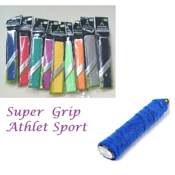 Jual Grip Handuk Pegangan Raket Badminton Super Grip Athlet Sport ...